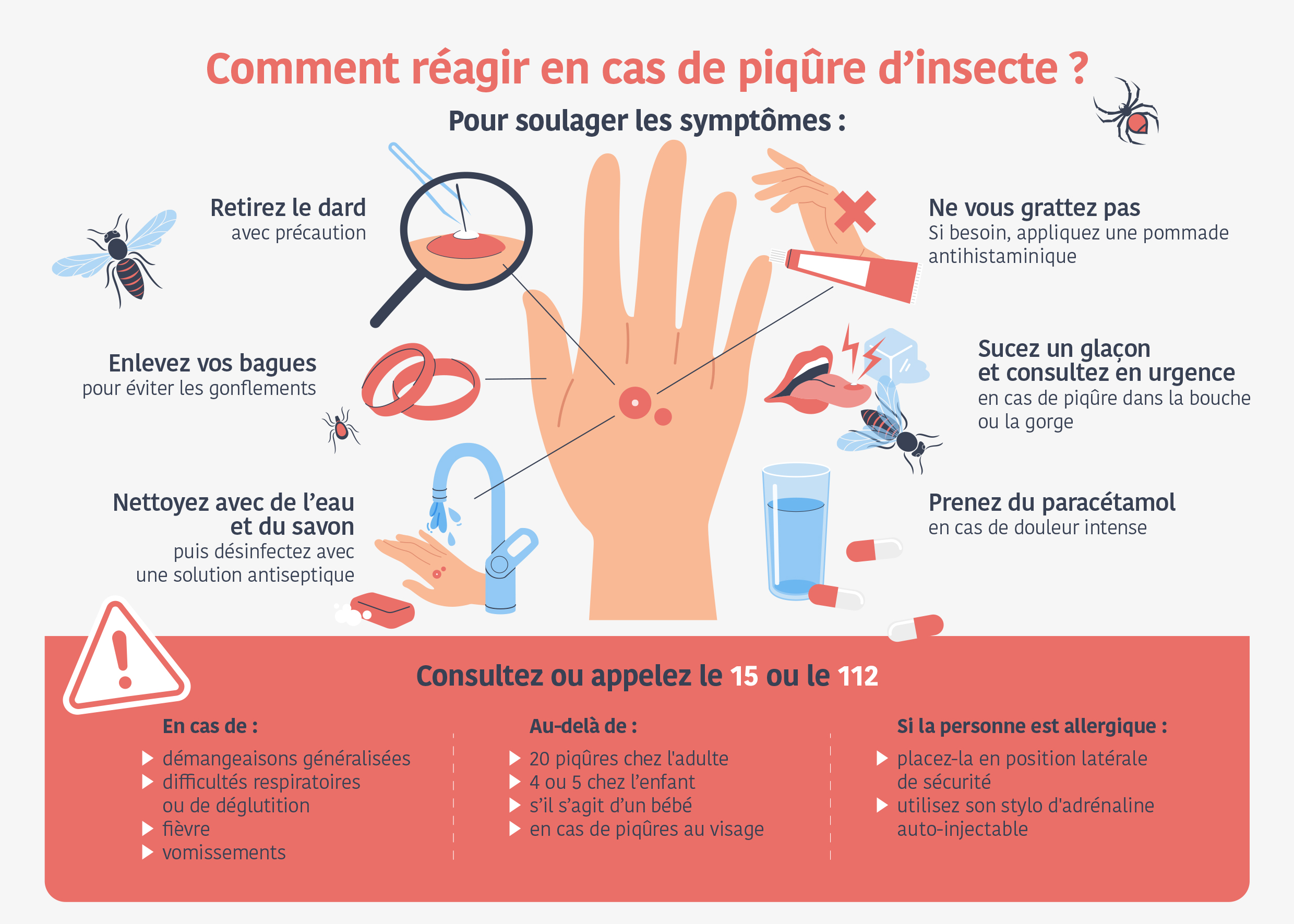 Comment réagir en cas de piqûre d’insecte